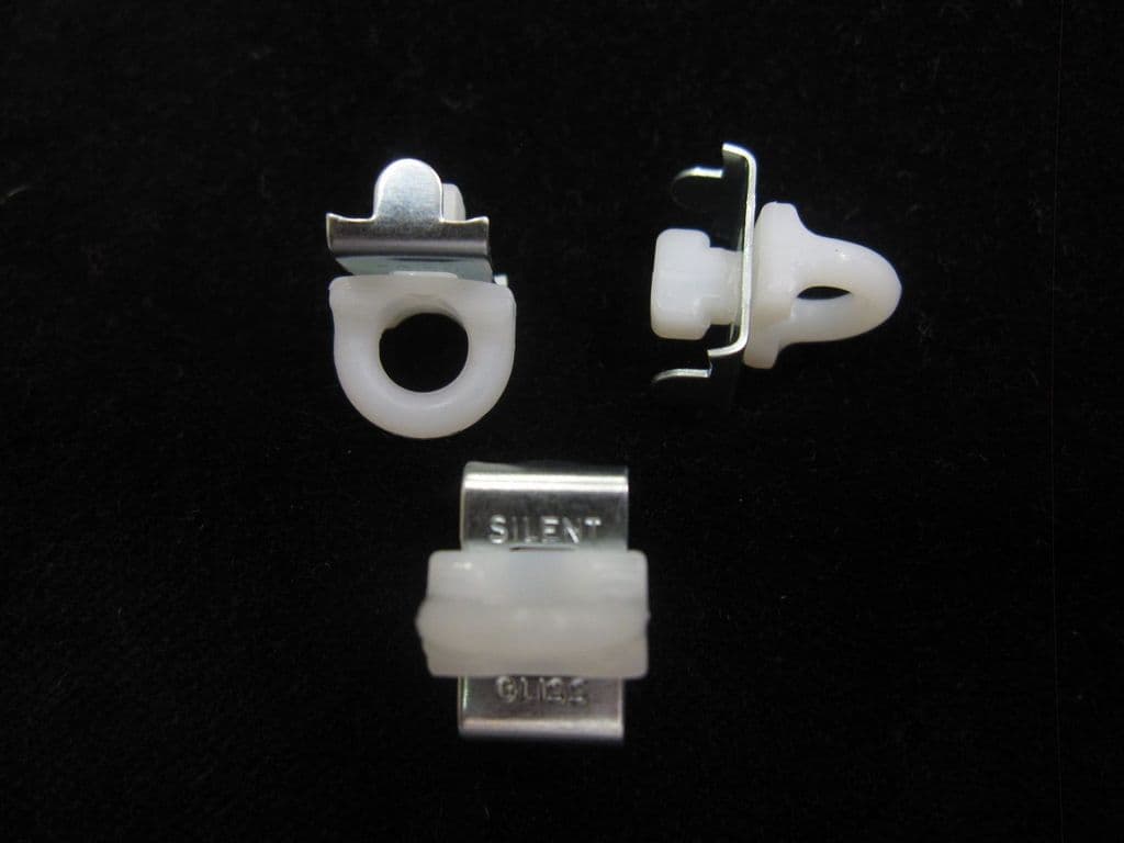 2 Silent Gliss twist and turn curtain track end stops Caravan VW ...